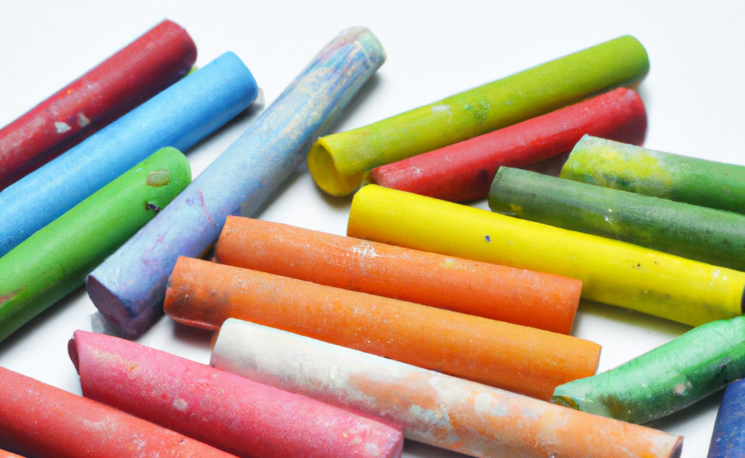 Las crayolas rotas todavía colorean