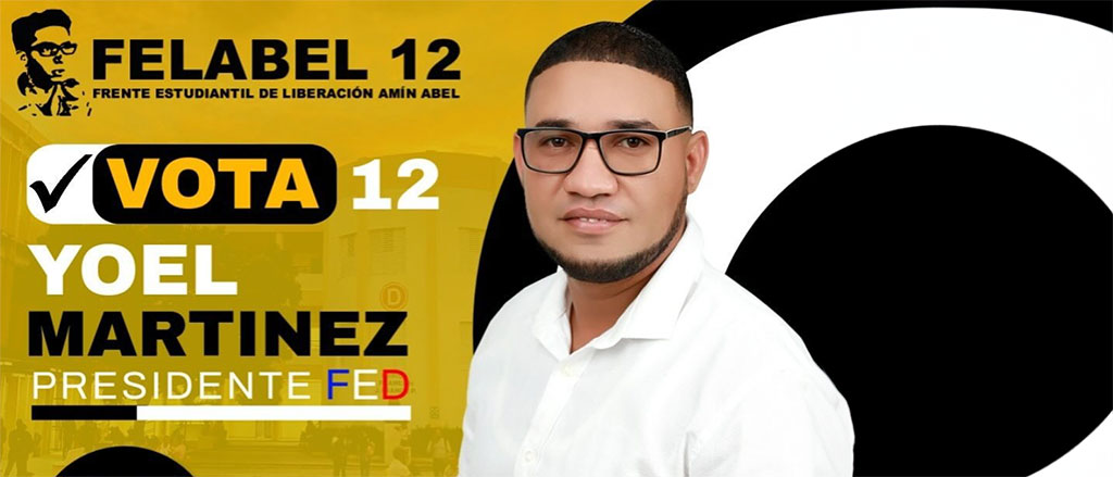 Yoel Martínez oficializa candidatura a la presidencia de la FED en UASD ...