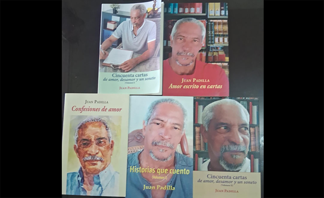 Los cinco libros de Juampa: cartas que son poemas, y otro de cuentos